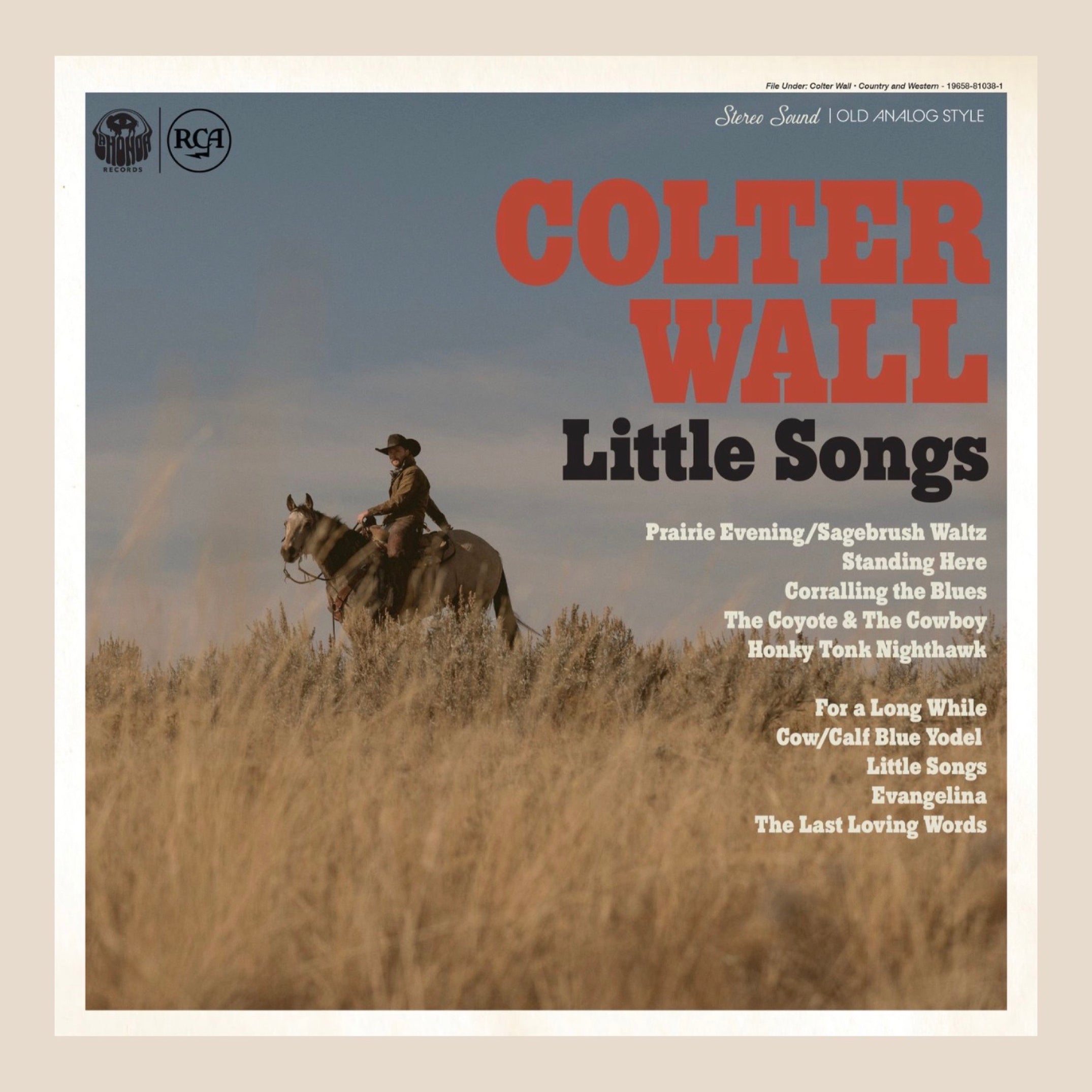 New Album From Colter Wall– La Honda Records
